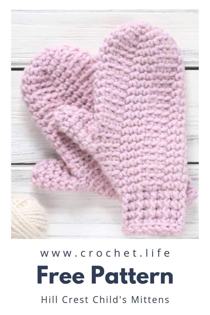 Hill Crest Child Mitten Pattern Crochet Life